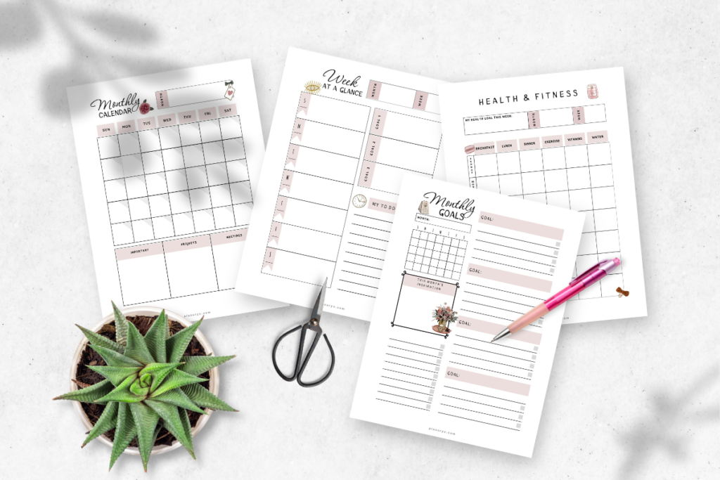 Paris Themed Printable Planner